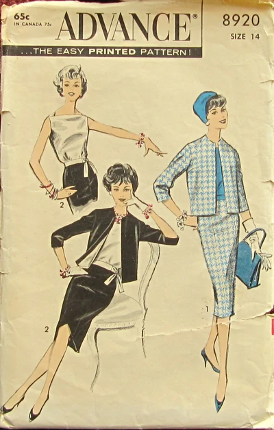 Advance 8920 | Vintage Sewing Patterns | Fandom