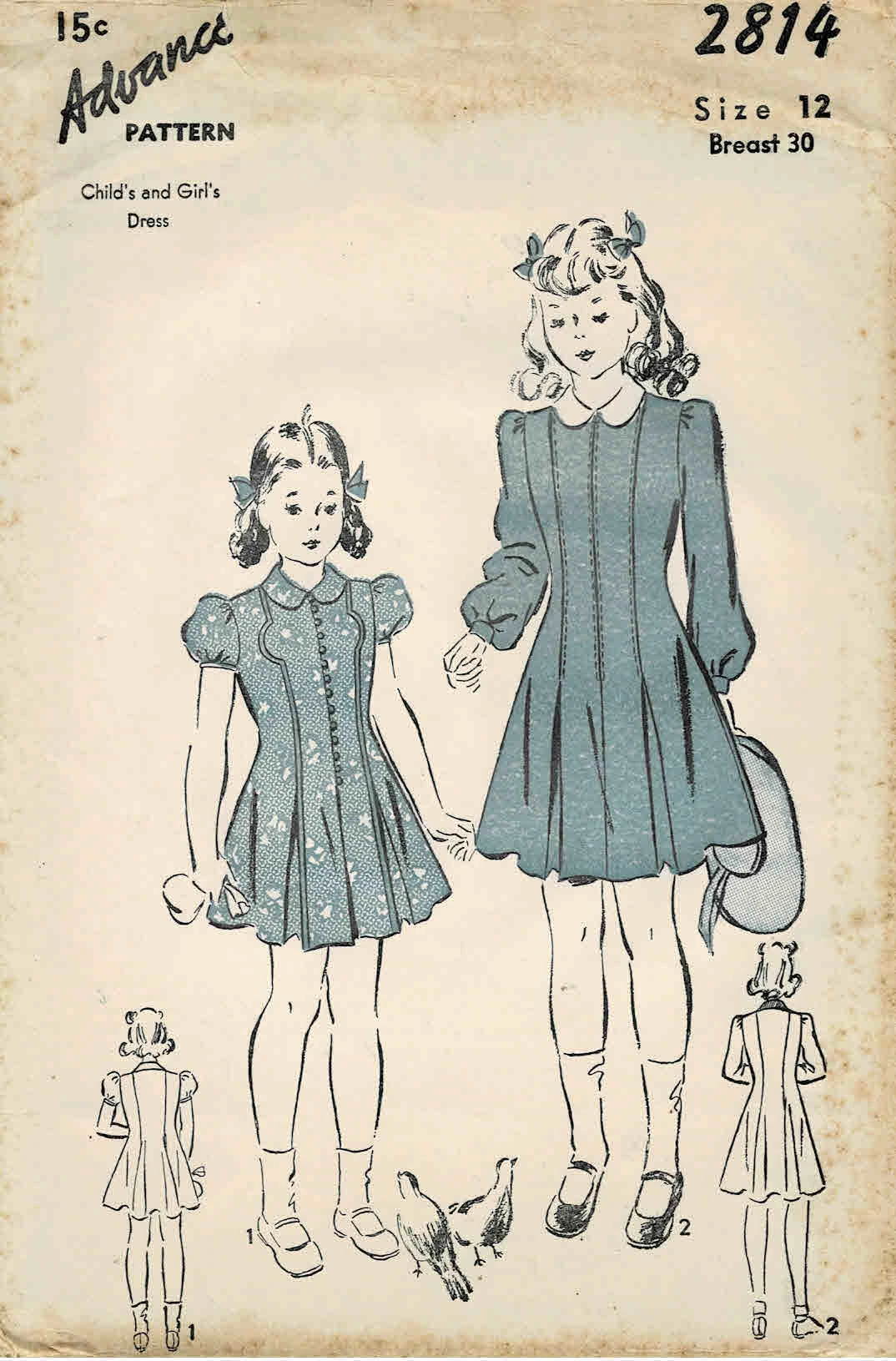 Advance 2814 A | Vintage Sewing Patterns | Fandom