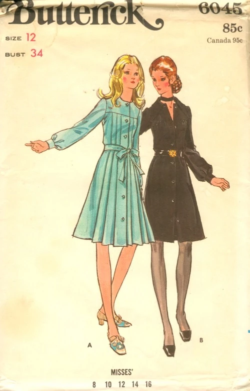 Butterick 6045 | Vintage Sewing Patterns | Fandom