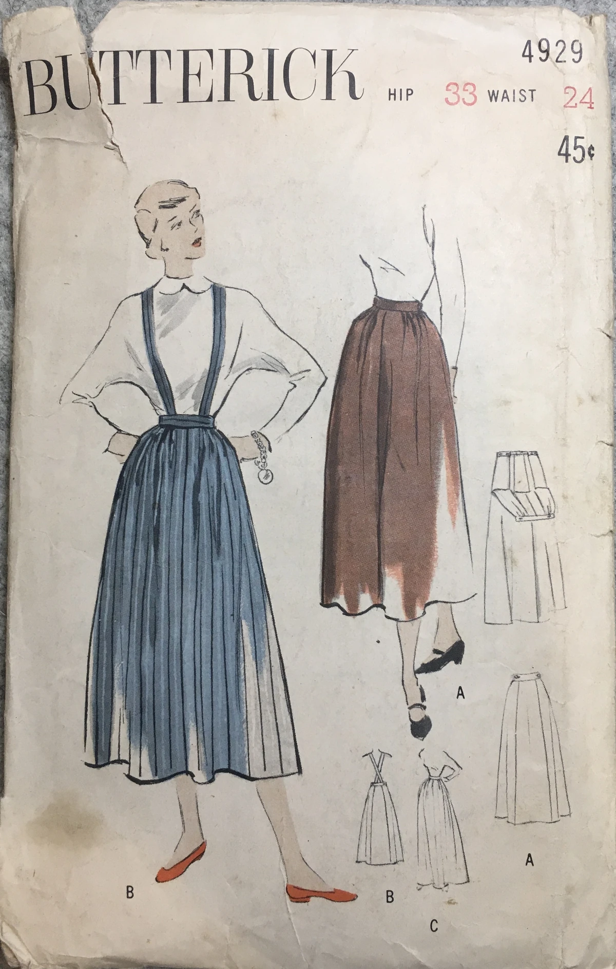 Butterick 4929 B | Vintage Sewing Patterns | Fandom