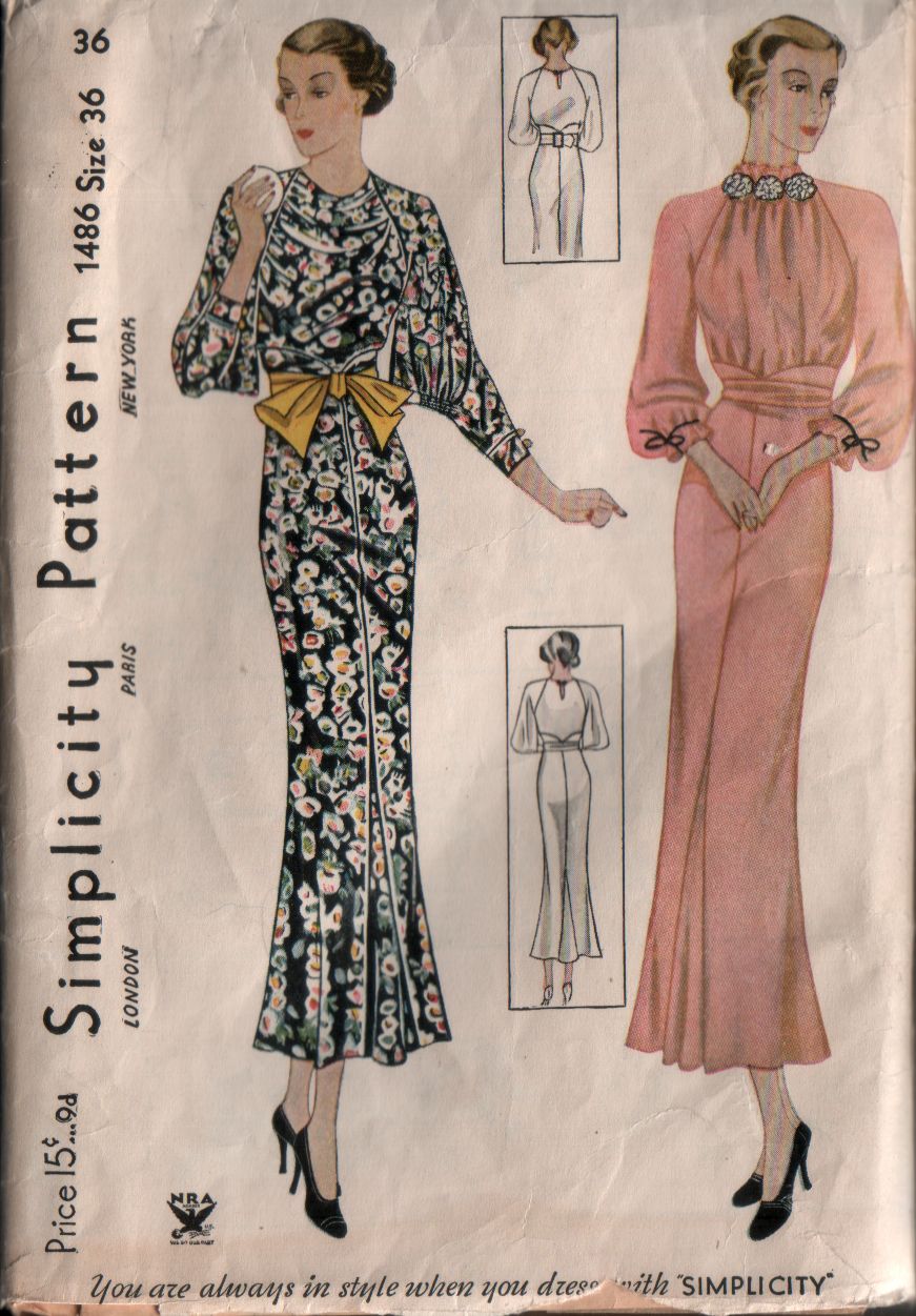 Simplicity 1486 | Vintage Sewing Patterns | Fandom
