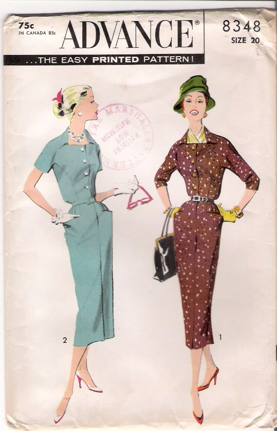 Advance 8348 | Vintage Sewing Patterns | Fandom