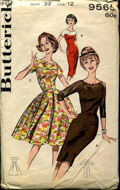 Butterick 9565 | Vintage Sewing Patterns | Fandom