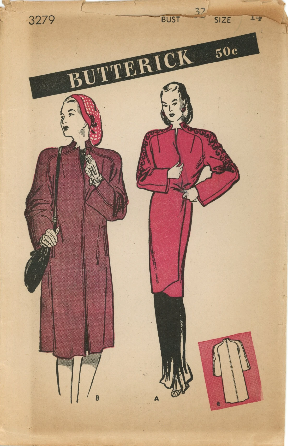 Butterick 3279 A | Vintage Sewing Patterns | Fandom