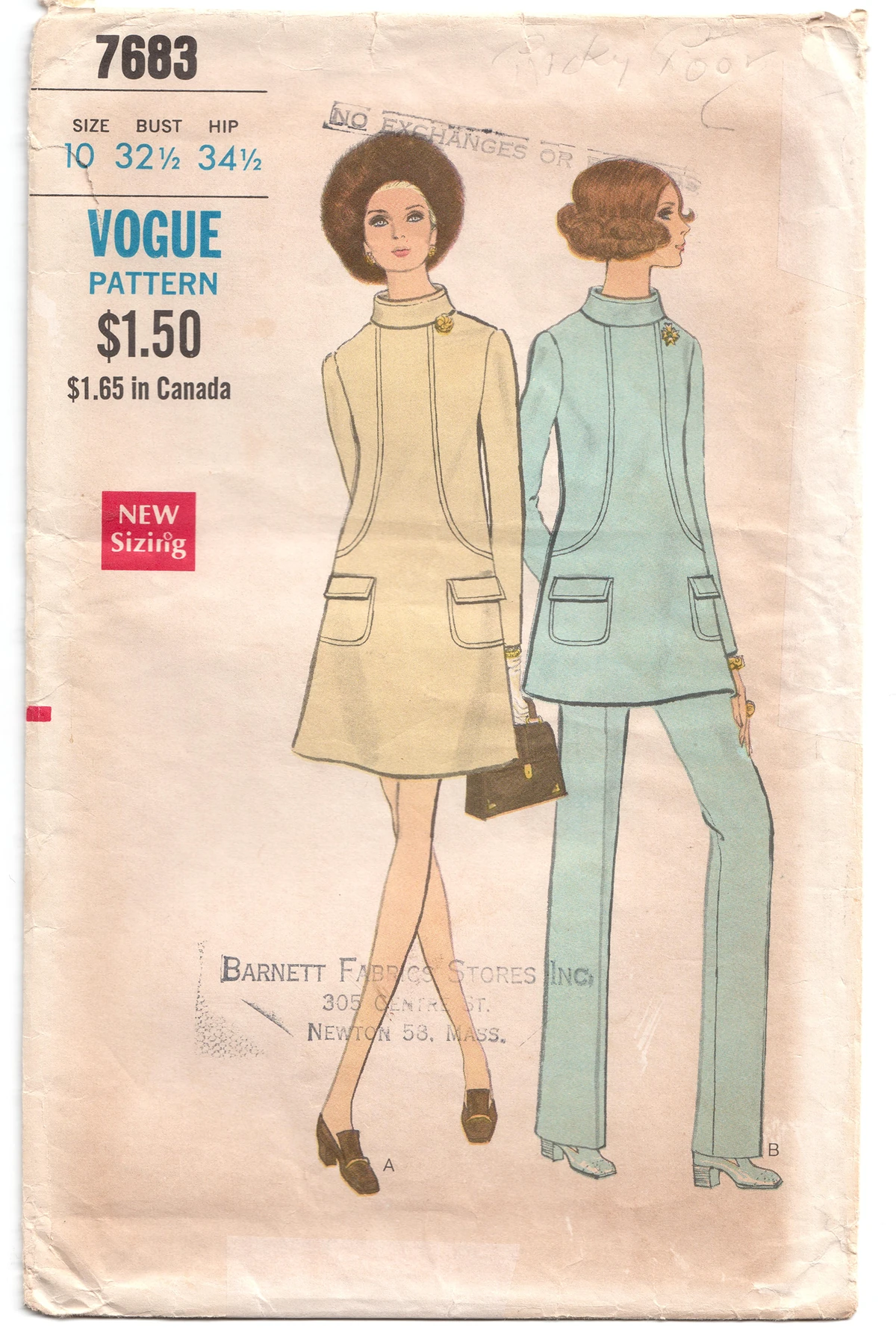 Vogue 7683 A | Vintage Sewing Patterns | Fandom