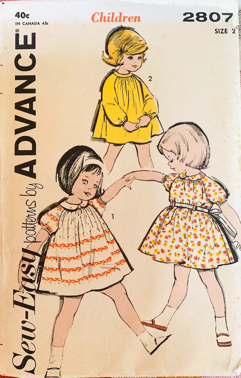 Advance 2807 | Vintage Sewing Patterns | Fandom