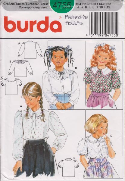 Burda 4755 | Vintage Sewing Patterns | Fandom