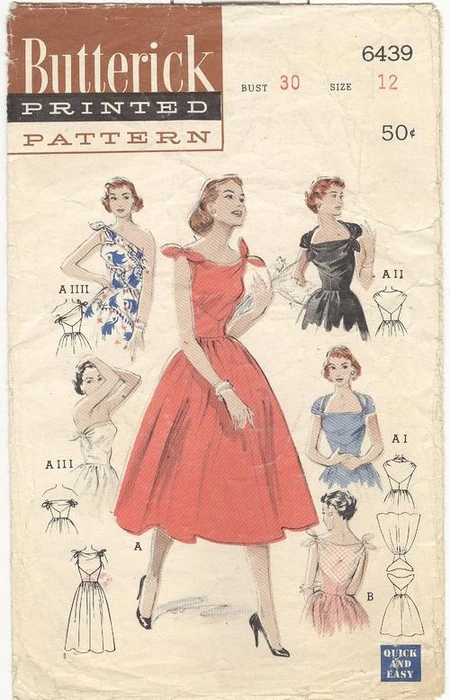 Butterick 6439 | Vintage Sewing Patterns | Fandom