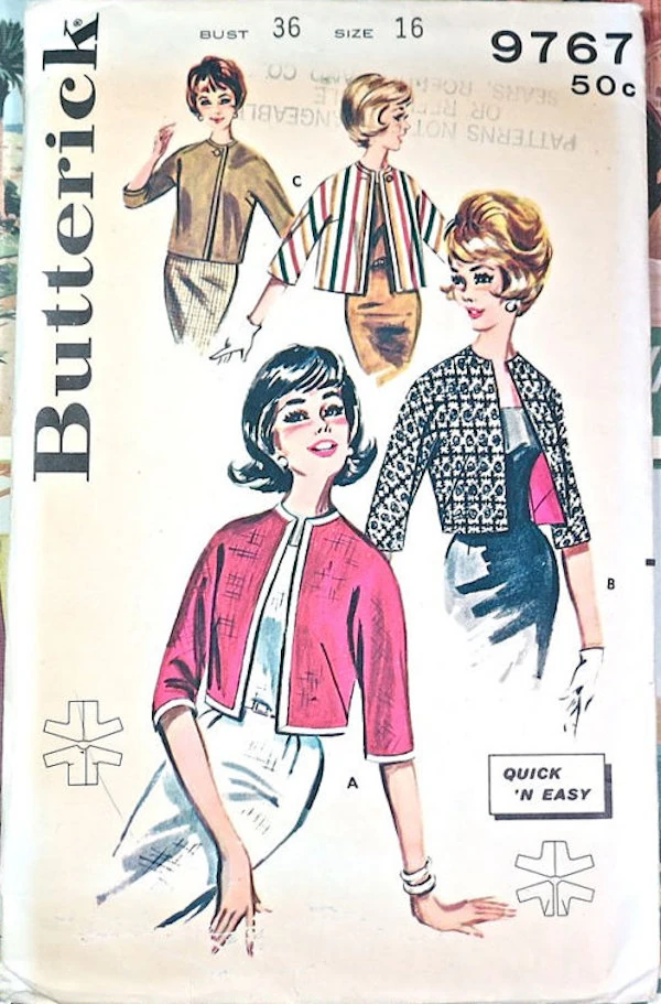 Butterick 9767 | Vintage Sewing Patterns | Fandom