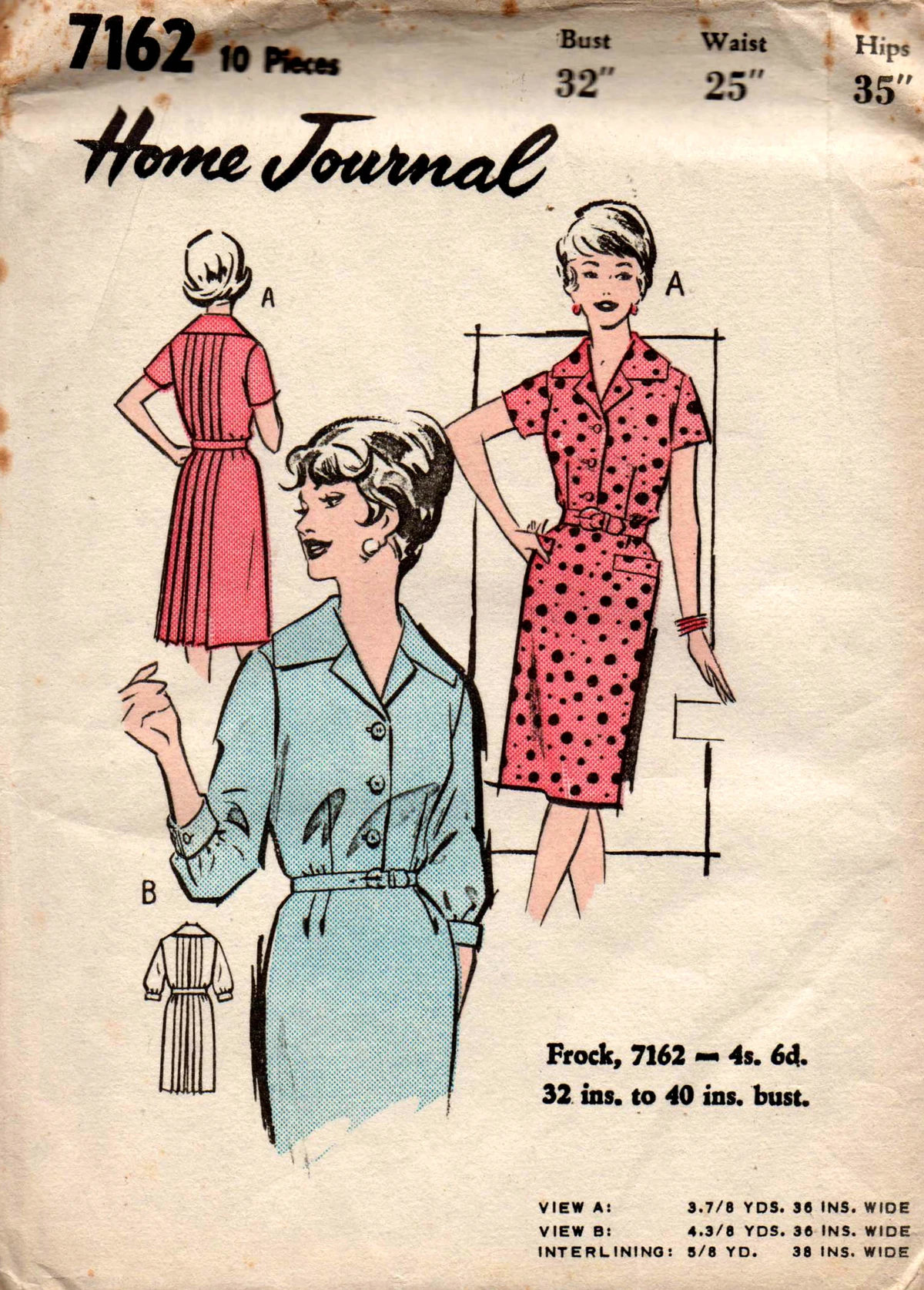 Australian Home Journal 7162 | Vintage Sewing Patterns | Fandom