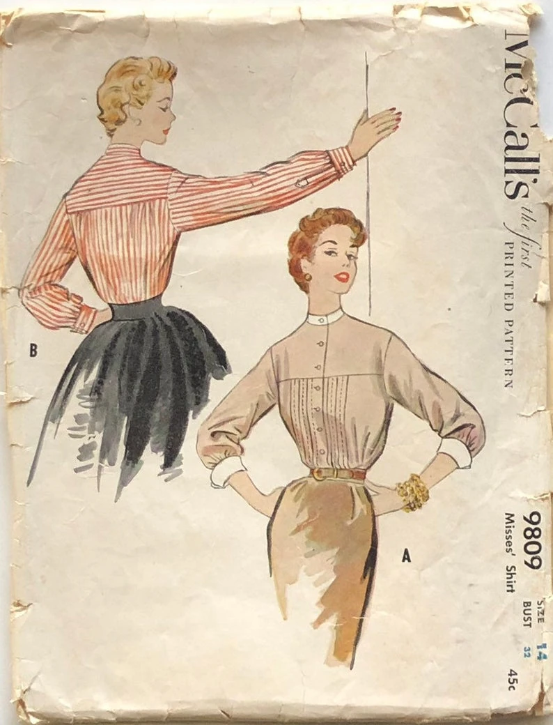 McCall's 9809 A | Vintage Sewing Patterns | Fandom