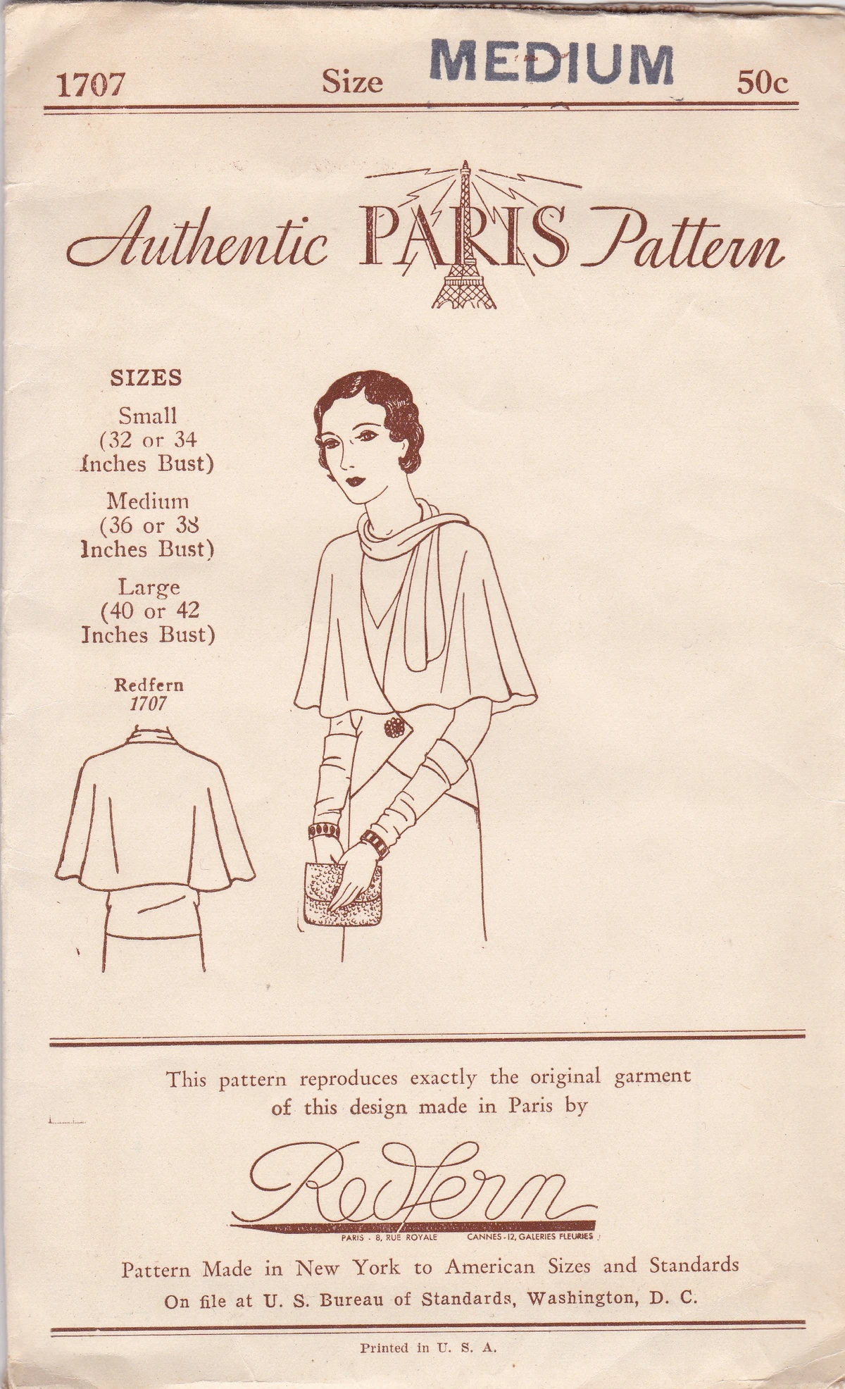 Authentic Paris 1707 | Vintage Sewing Patterns | Fandom