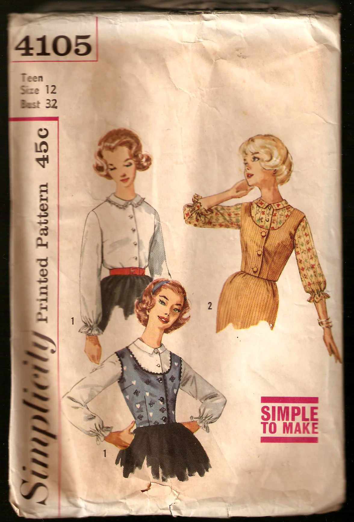 Simplicity 4105 | Vintage Sewing Patterns | Fandom
