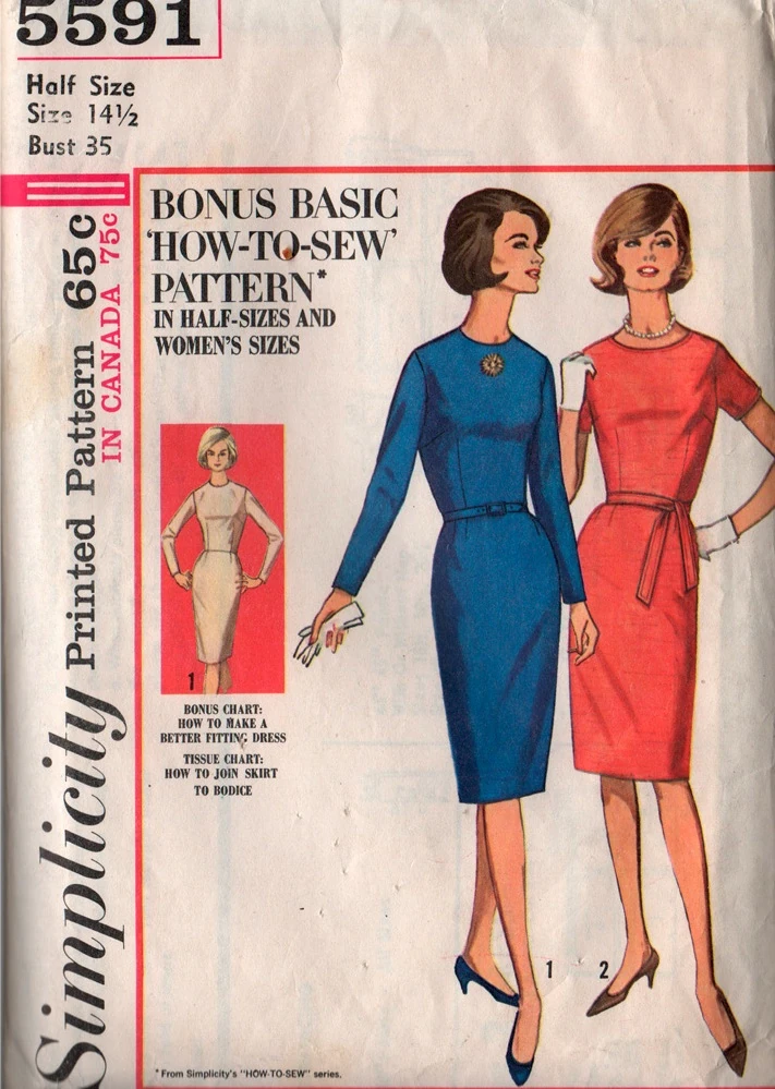 Simplicity 5591 B | Vintage Sewing Patterns | Fandom