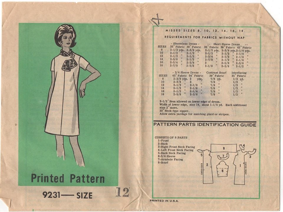 Anne Adams 9231 | Vintage Sewing Patterns | Fandom