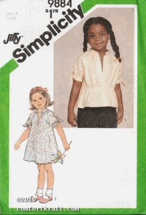 Simplicity 9884 | Vintage Sewing Patterns | Fandom