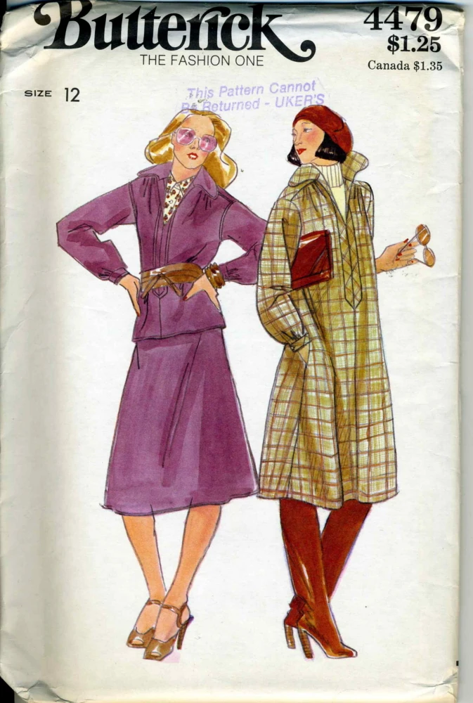 Butterick 4479 B | Vintage Sewing Patterns | Fandom