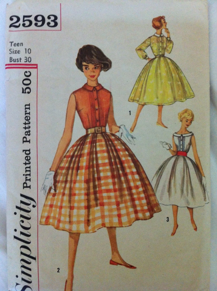 Simplicity 2593 | Vintage Sewing Patterns | Fandom