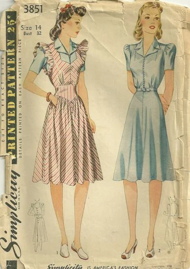 Simplicity 3851 A | Vintage Sewing Patterns | Fandom