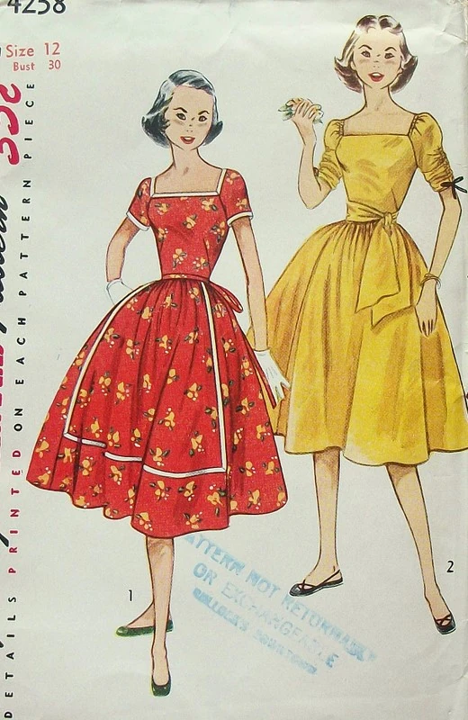 Simplicity 4258 A | Vintage Sewing Patterns | Fandom