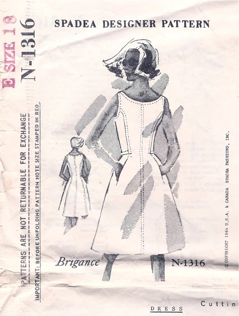 Spadea N-1316 | Vintage Sewing Patterns | Fandom