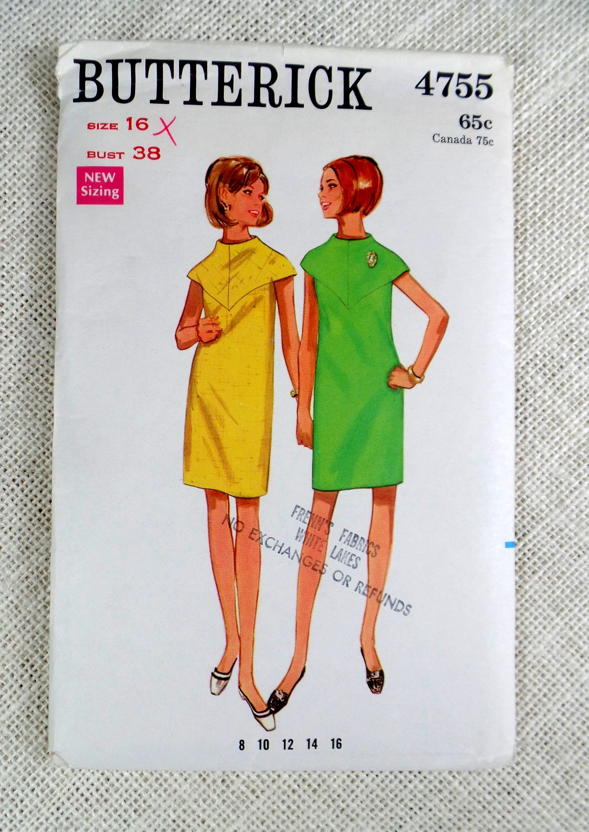 Butterick 4755 | Vintage Sewing Patterns | Fandom