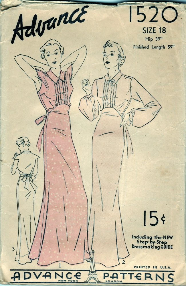 Advance 1520 | Vintage Sewing Patterns | Fandom