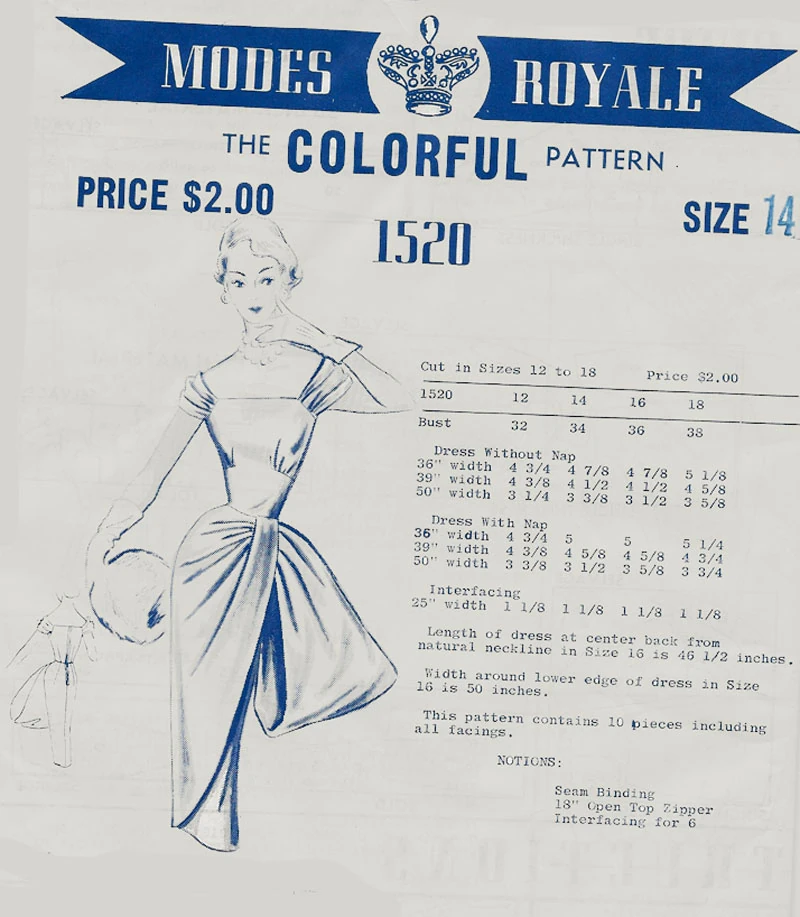 Modes Royale 1520 | Vintage Sewing Patterns | Fandom