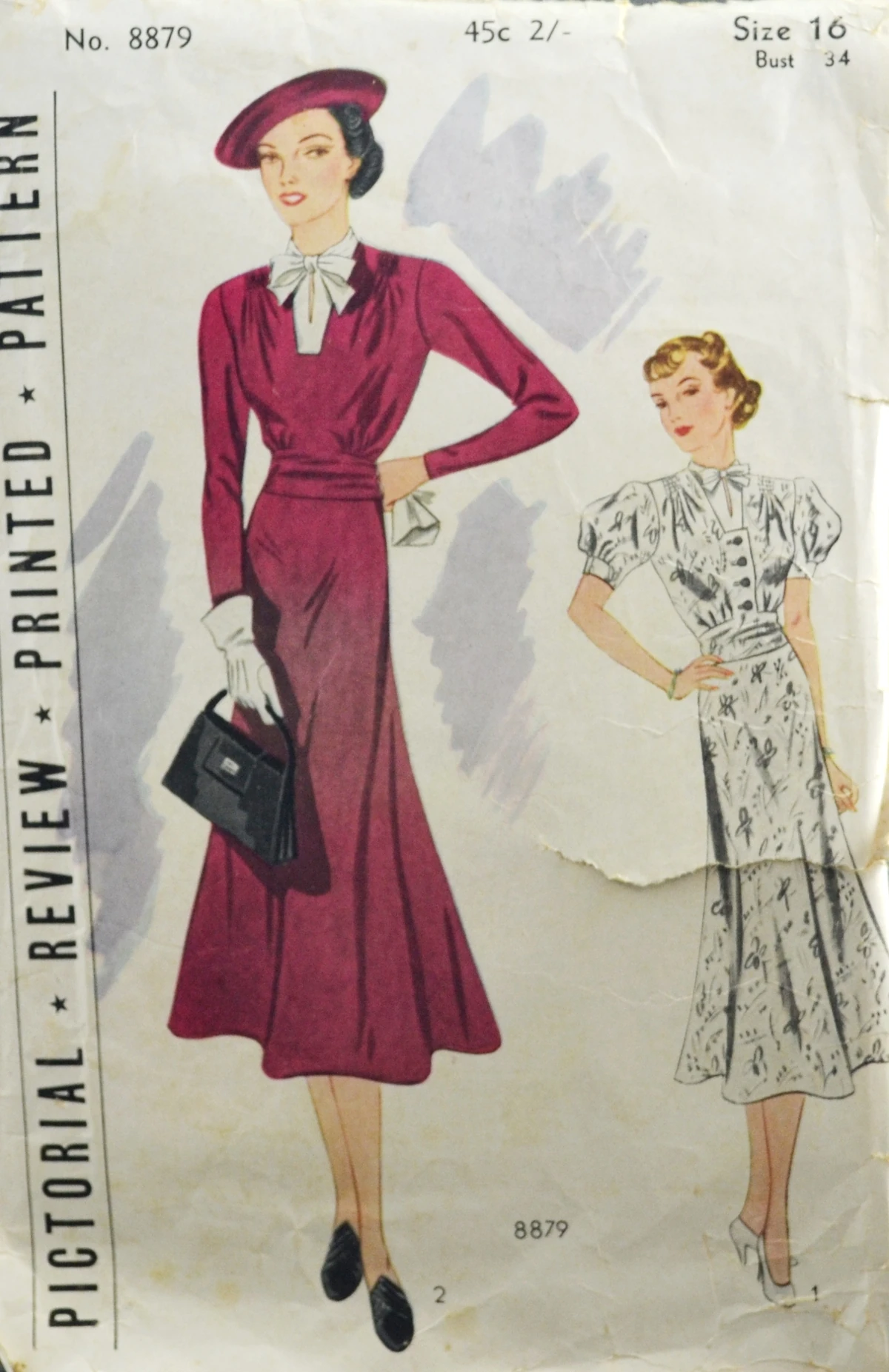 Pictorial Review 8879 | Vintage Sewing Patterns | Fandom