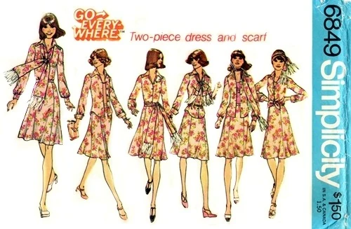 Simplicity 6849 A | Vintage Sewing Patterns | Fandom