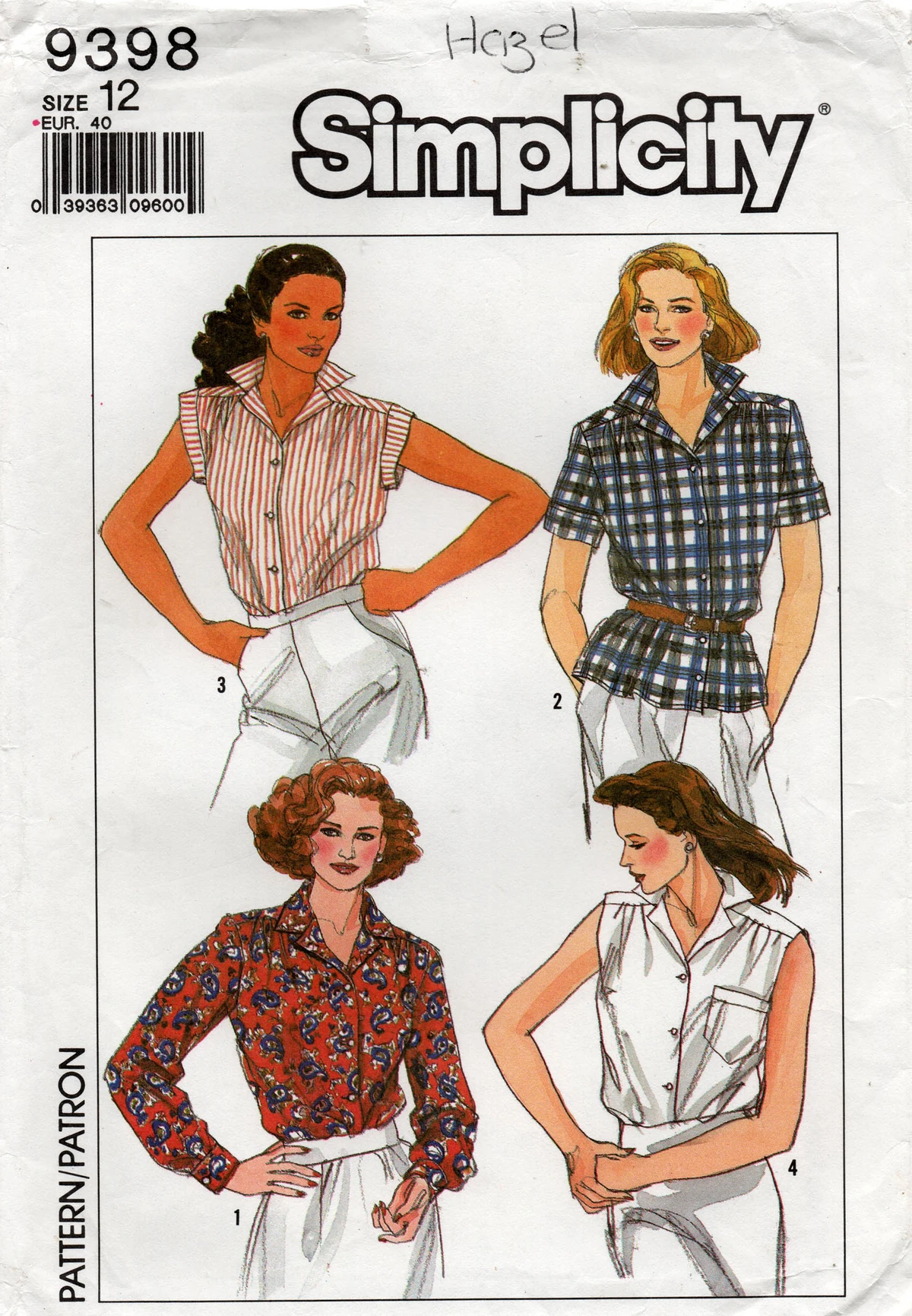 Simplicity 9398 A | Vintage Sewing Patterns | Fandom