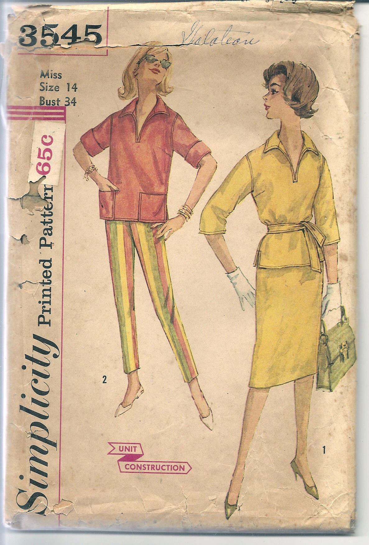 Simplicity 3545 A | Vintage Sewing Patterns | Fandom