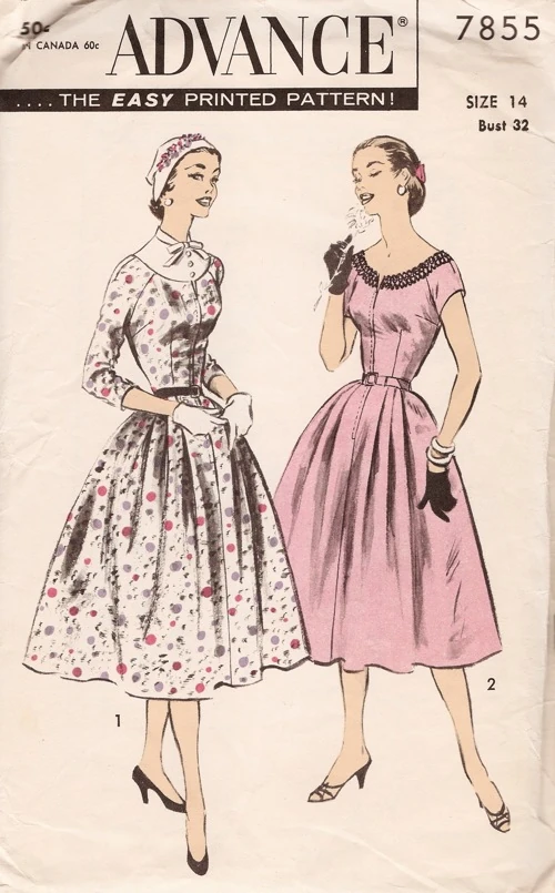 Advance 7855 | Vintage Sewing Patterns | Fandom