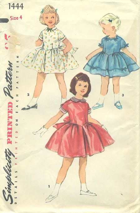 Simplicity 1444 | Vintage Sewing Patterns | Fandom