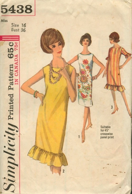 Simplicity 5438 | Vintage Sewing Patterns | Fandom