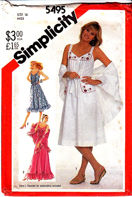 Simplicity 5495 A | Vintage Sewing Patterns | Fandom