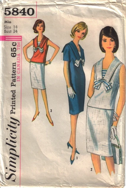 Simplicity 5840 A | Vintage Sewing Patterns | Fandom