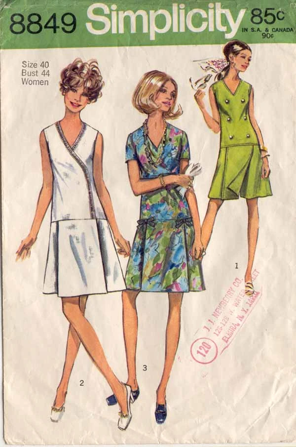 Simplicity 8849 | Vintage Sewing Patterns | Fandom