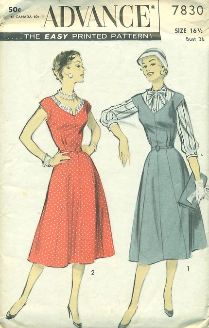 Advance 7830 | Vintage Sewing Patterns | Fandom