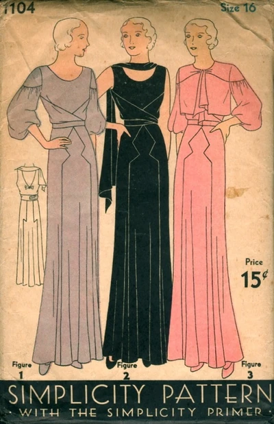 Simplicity 1104 | Vintage Sewing Patterns | Fandom