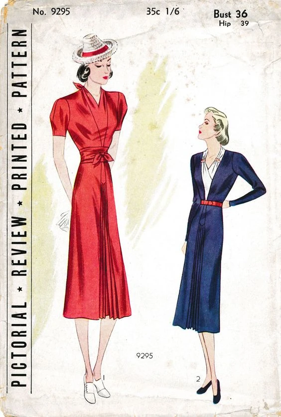 Pictorial Review 9295 | Vintage Sewing Patterns | Fandom