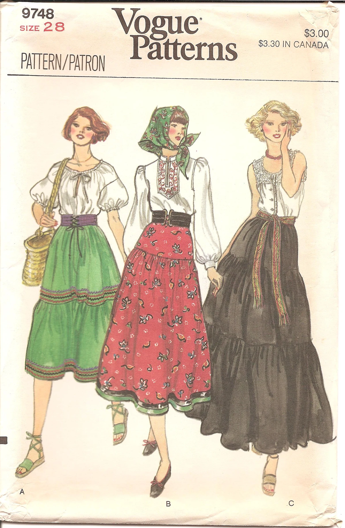 Vogue 9748 A | Vintage Sewing Patterns | Fandom