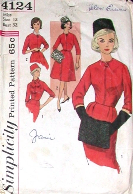 Simplicity 4124 | Vintage Sewing Patterns | Fandom