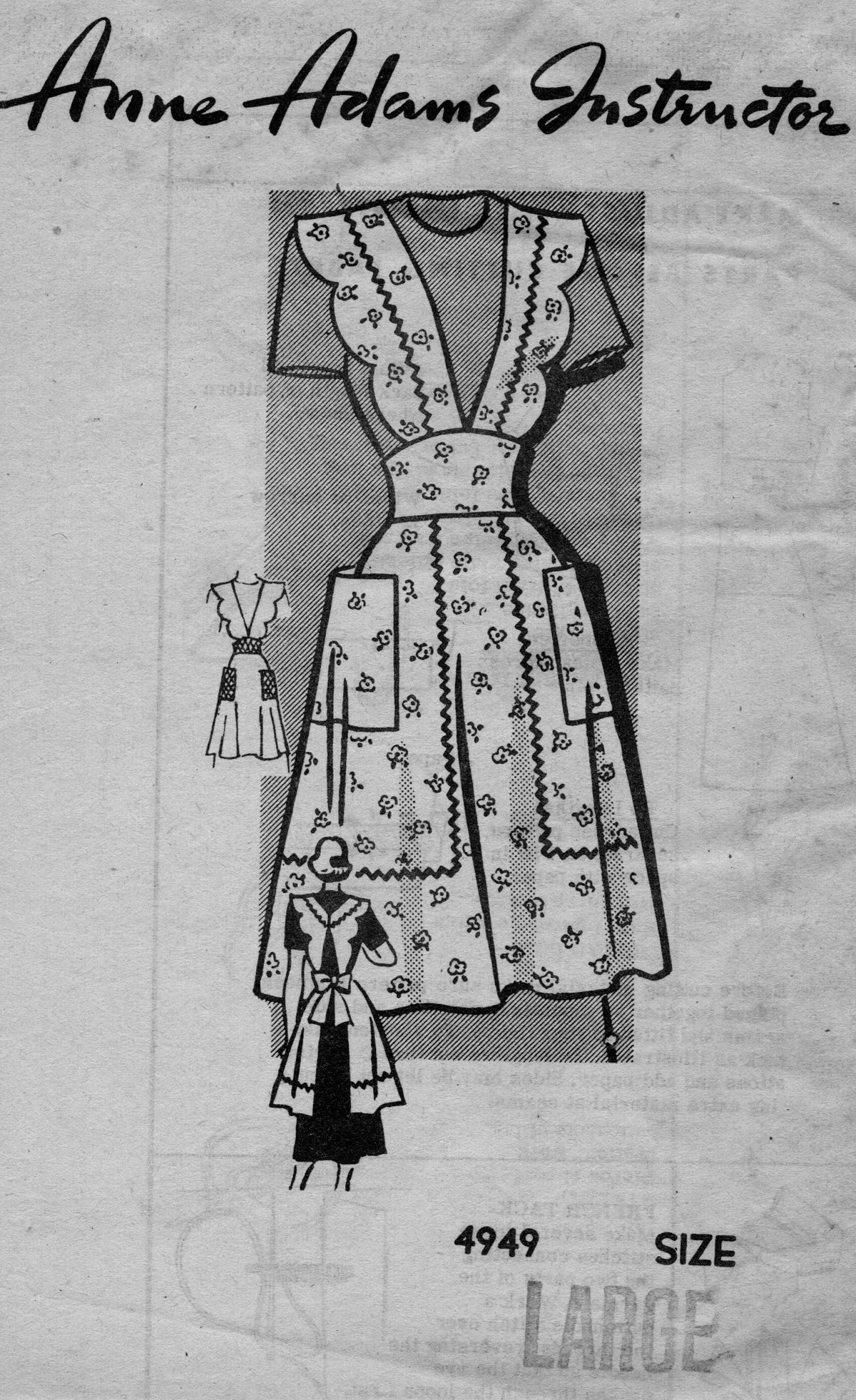 Anne Adams 4949 B | Vintage Sewing Patterns | Fandom