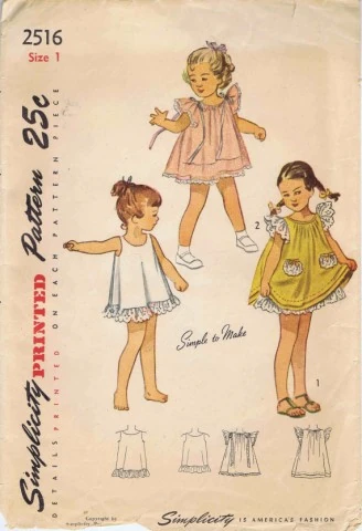 Simplicity 2516 A | Vintage Sewing Patterns | Fandom