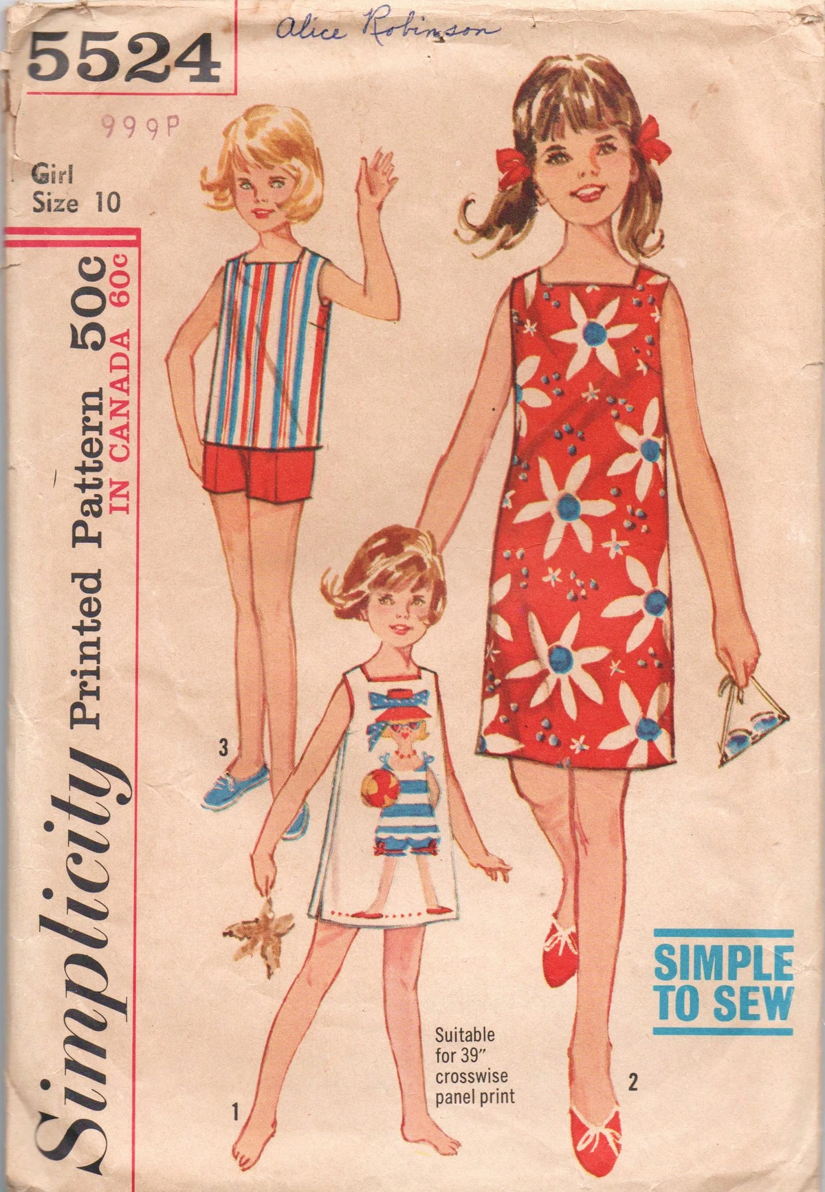 Simplicity 5524 A | Vintage Sewing Patterns | Fandom
