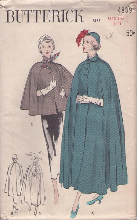 Butterick 4839 A | Vintage Sewing Patterns | Fandom