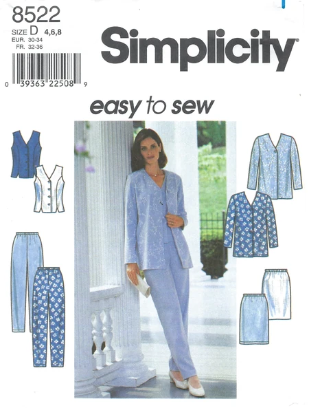 Simplicity 8522 B | Vintage Sewing Patterns | Fandom