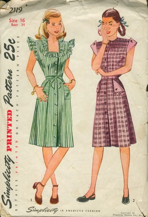 Simplicity 2119 | Vintage Sewing Patterns | Fandom