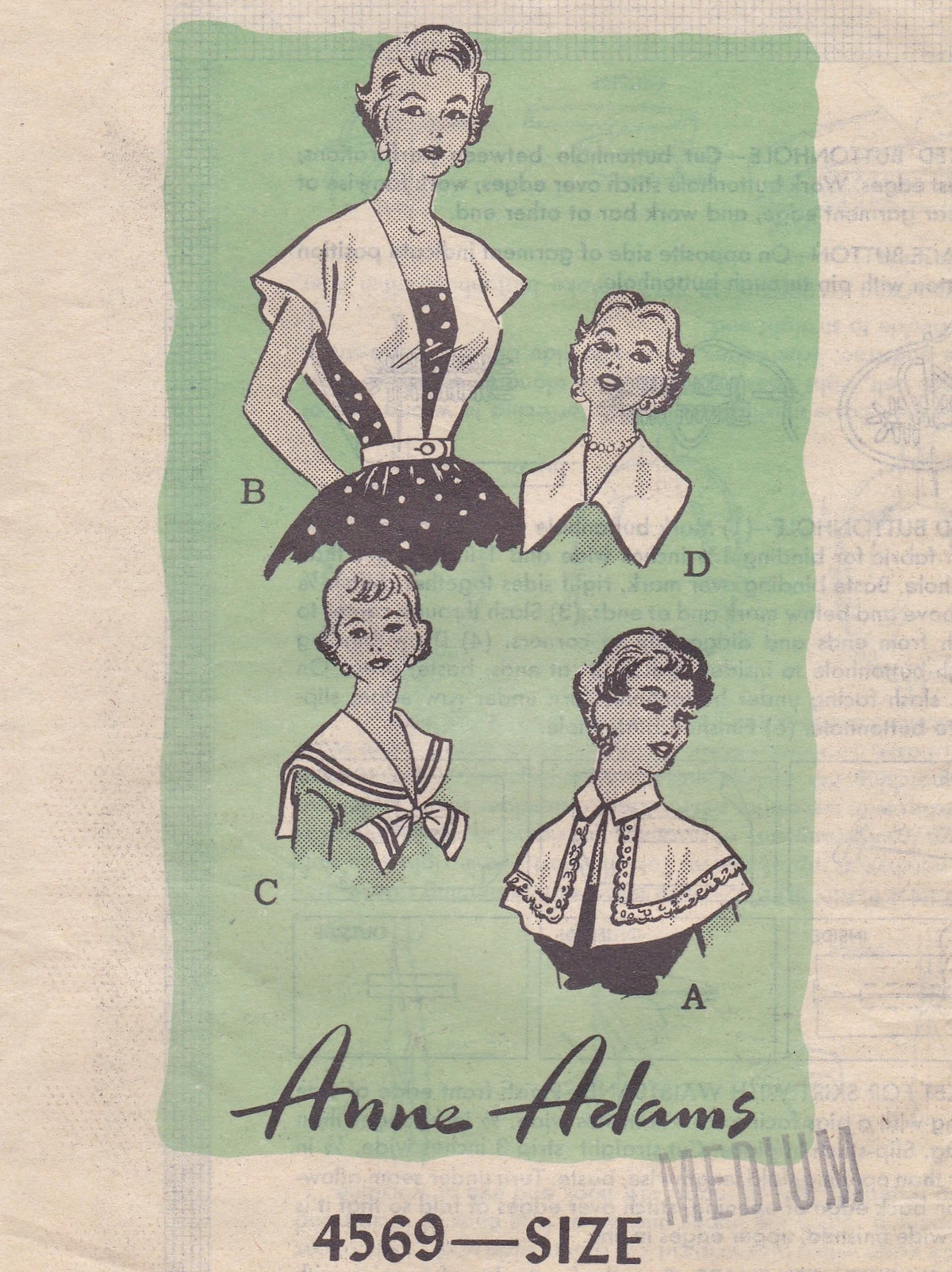 Anne Adams 4569 B | Vintage Sewing Patterns | Fandom